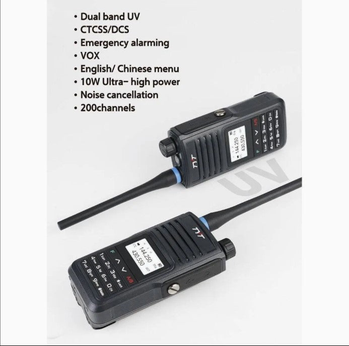 Tyt Th-UV99 Waterproof IP67 Dual Band 10W Walkie Talkie 3000mAh Long R – Campnsea