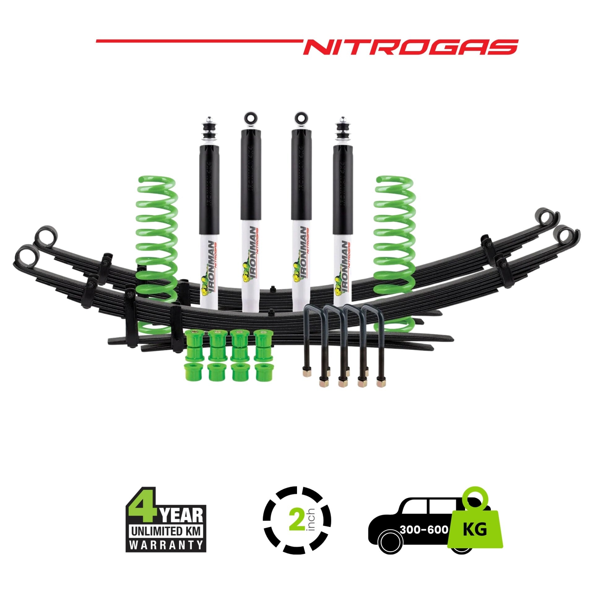 LC76 Nitrogas Suspension Kit 2 Inch Lift 300-600 – Campnsea