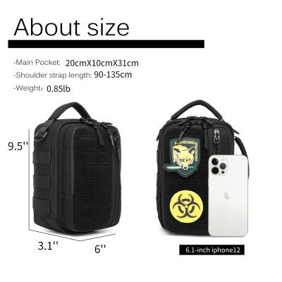 Army Life Kuwait Mini Ghost Bag III Black – Campnsea