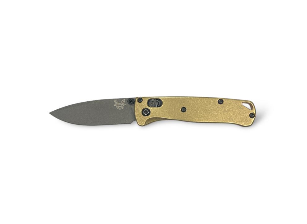 Benchmade Mini Bugout Custom Brass – Campnsea