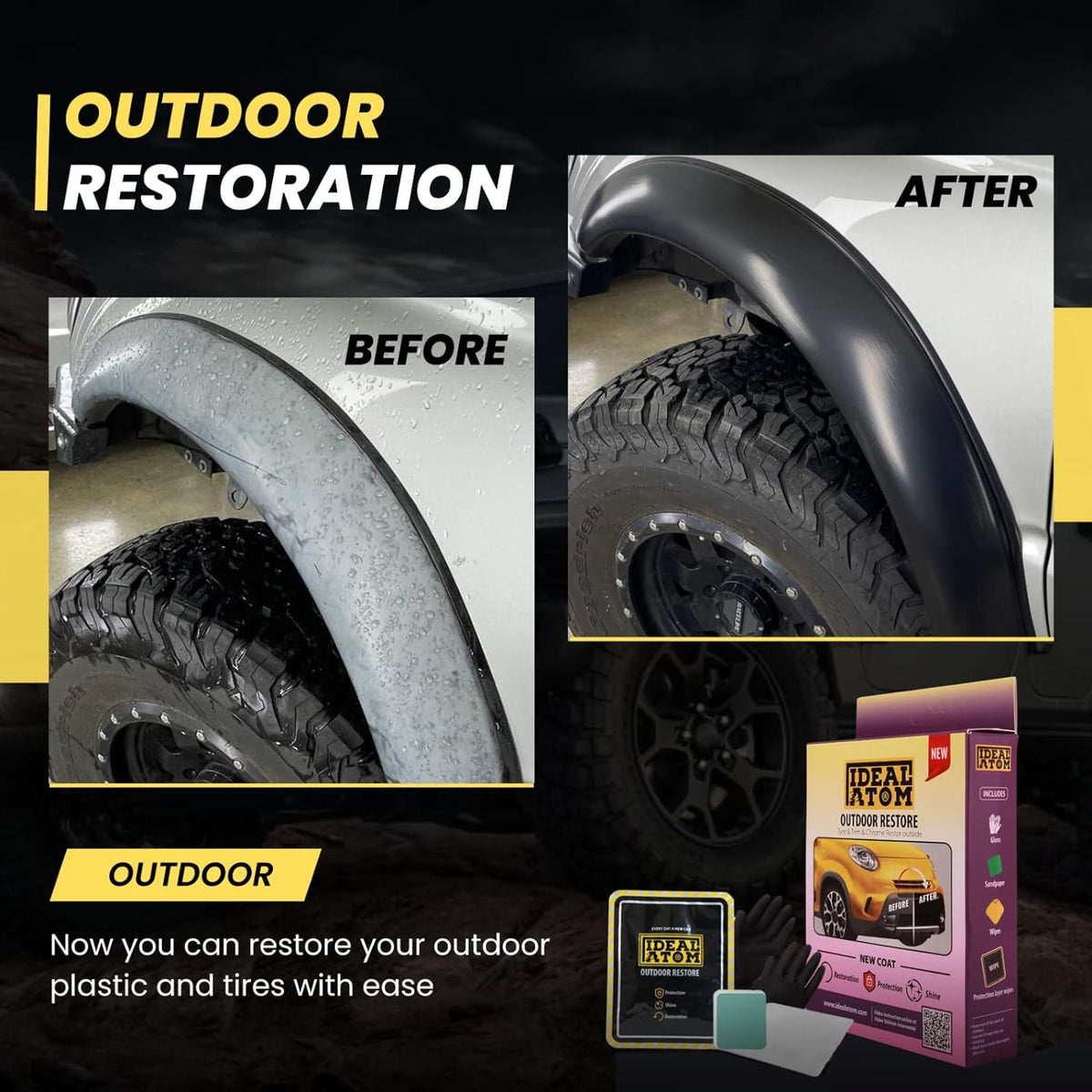 Ideal Atom Trim Restoration kit - Quick Plastic and Trim Restore - Cer ...