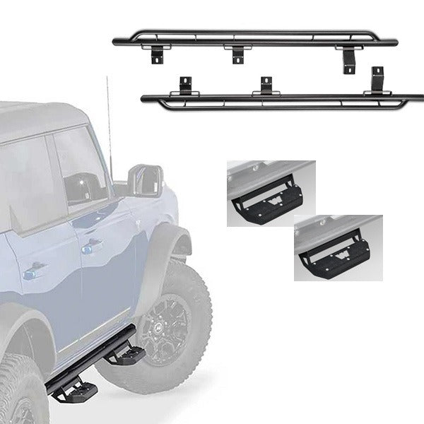 WARN | ROCK SLIDER & STEPS PAIR | BRONCO 2DR 2021+ – Campnsea