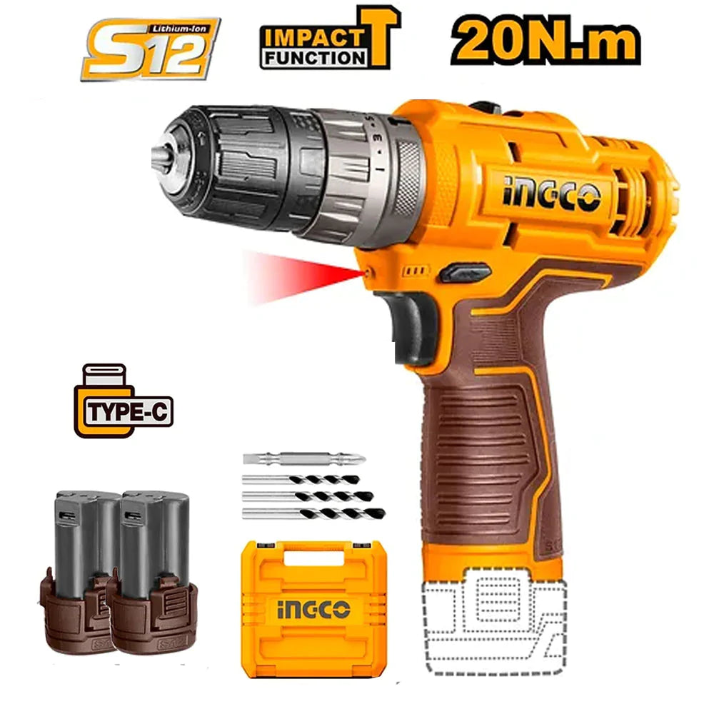 Ingco Lithium-Ion impact drill – Campnsea