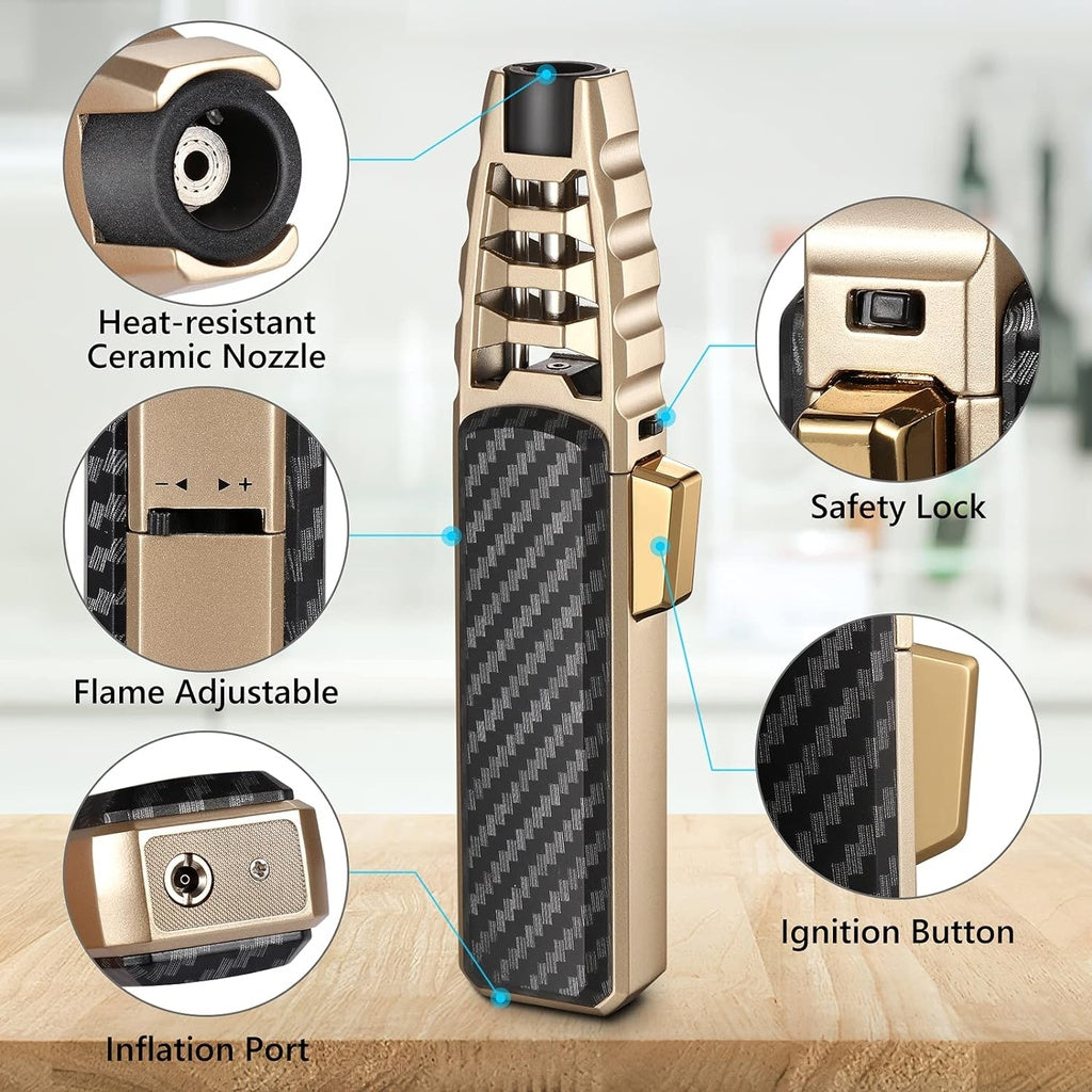 Jobon Torch Lighter (Gold) – Campnsea