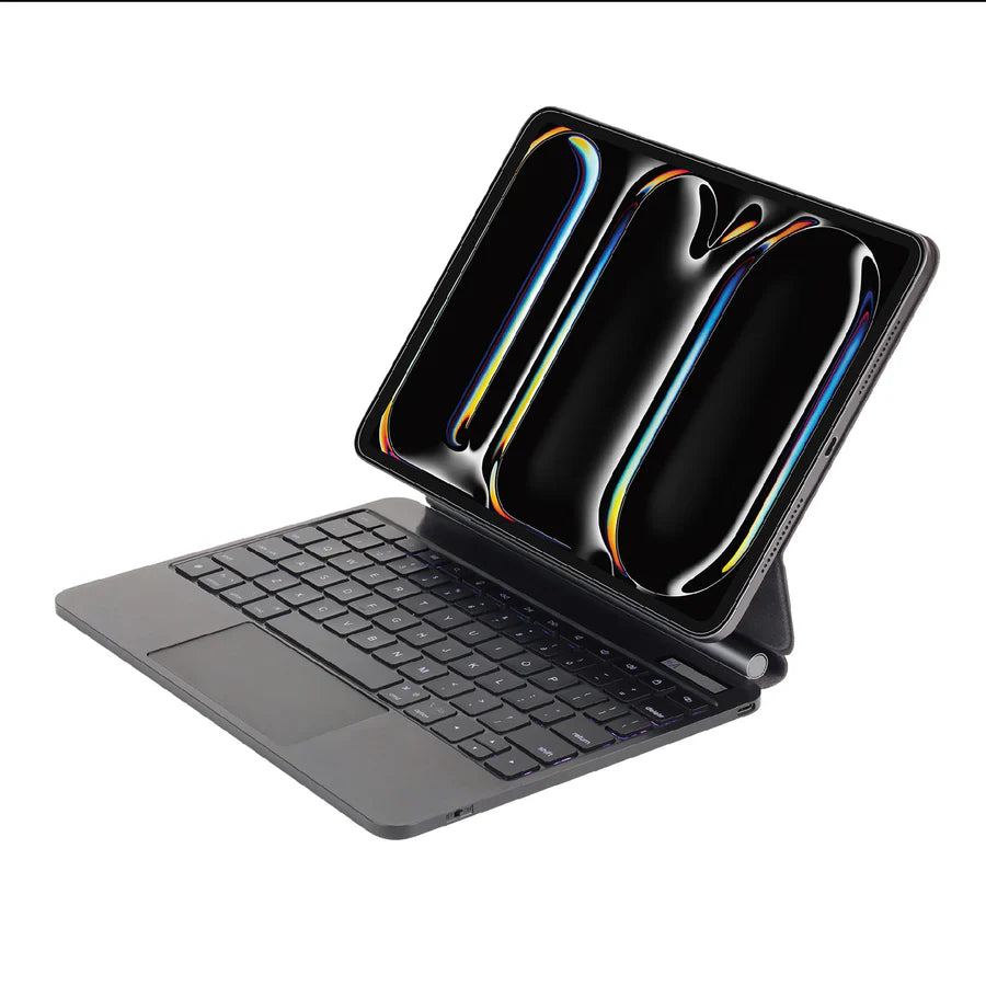 SIA Metal Magnetic Keyboard Pro 6 lines layout for ipad pro 13" 2024 w ...