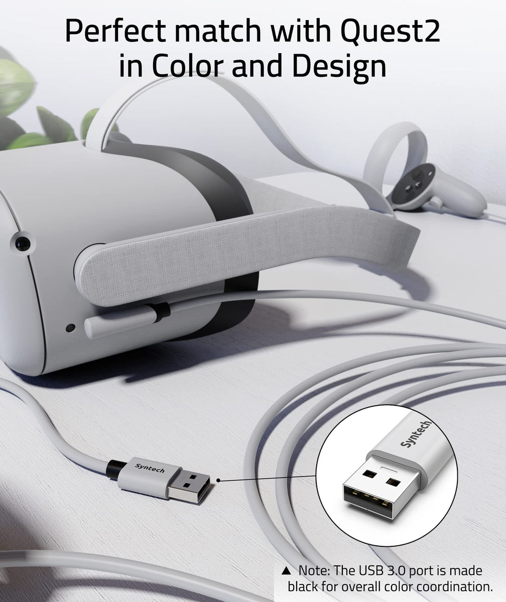 Syntech Link Cable 5M Compatible with Oculus/Meta Quest 2 - white ...
