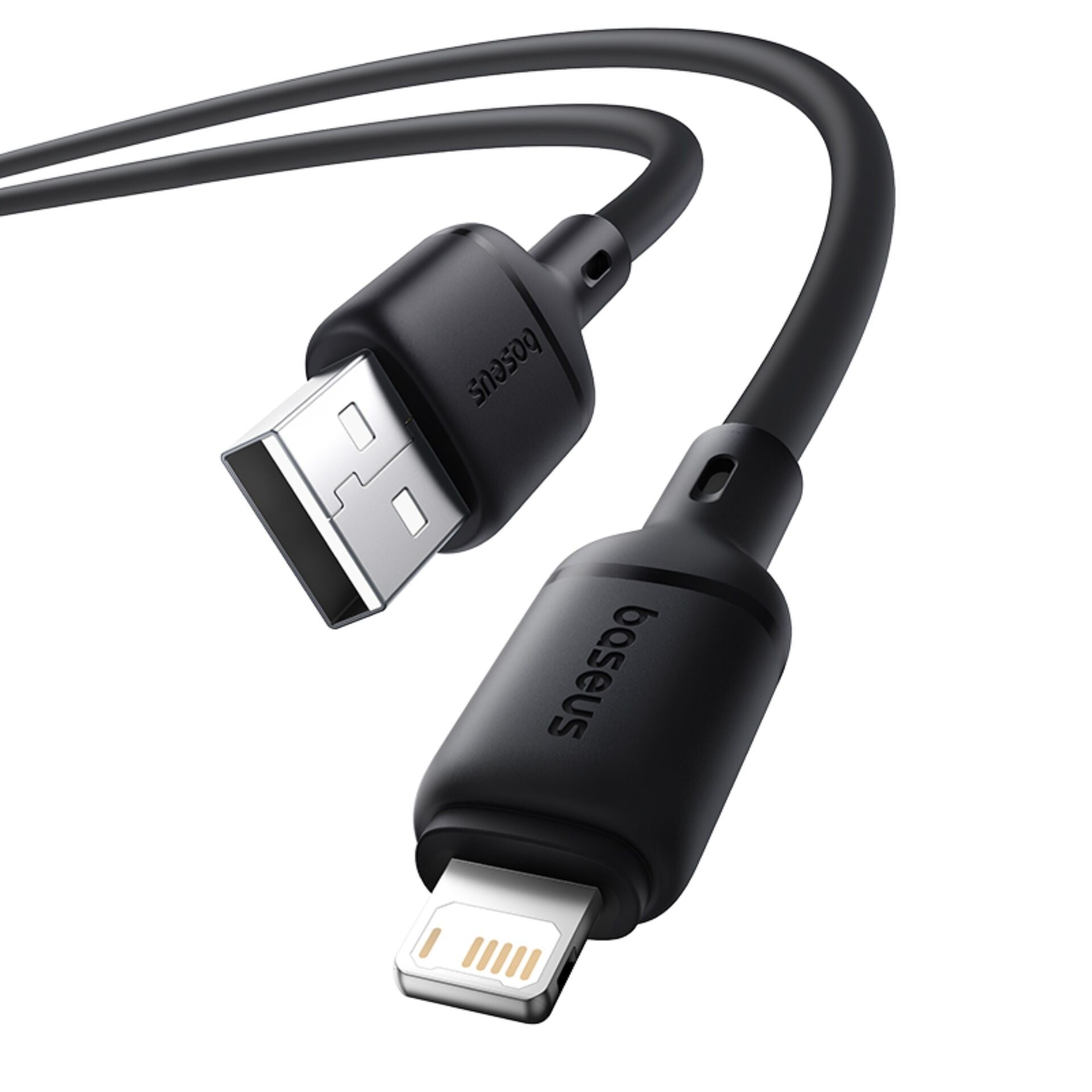 Baseus Silky Fast Charging Cable USB-A to iP 2m - Cluster Black – Campnsea