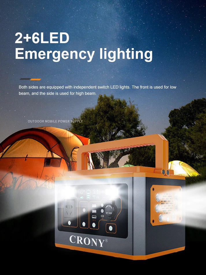 Crony BS800 Portable Power Station 500W portable router battery backup ...