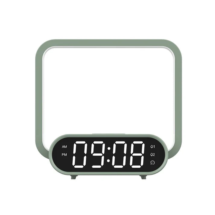 Crony F10 Wireless Charging Desk Lamp with Alarm Clock Touch Desk dimm ...