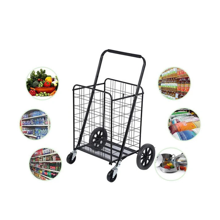 Crony High quality Big shoping trolley Household portable Foldable Sho ...
