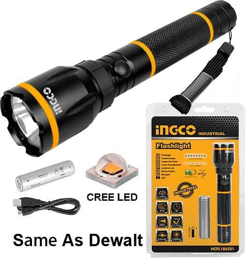 Ingco - Flashlight HCFL186501 – Campnsea
